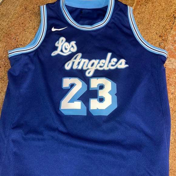 Nike | Shirts & Tops | Los Angeles Basketball Jersey Nike Dry Fit Size ...